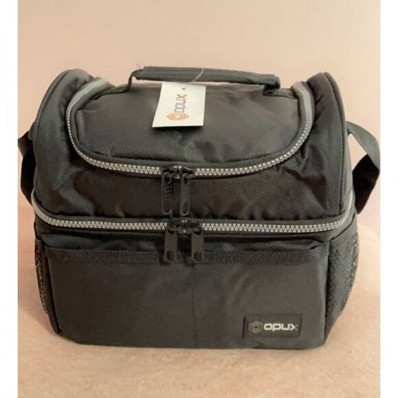 Kitchen | New Lunch Box For Men Women Insulated Large Double Decker ...